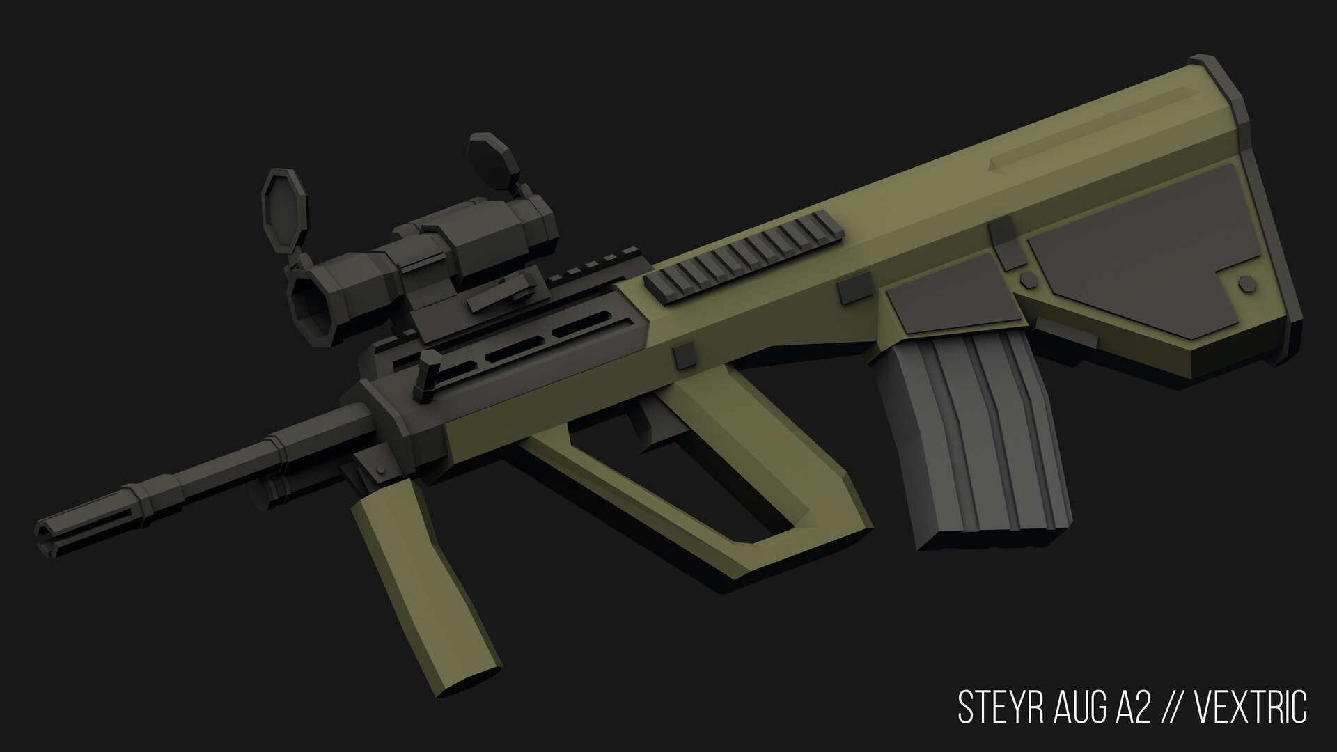 Vextric _ - Low Poly Steyr AUG A2