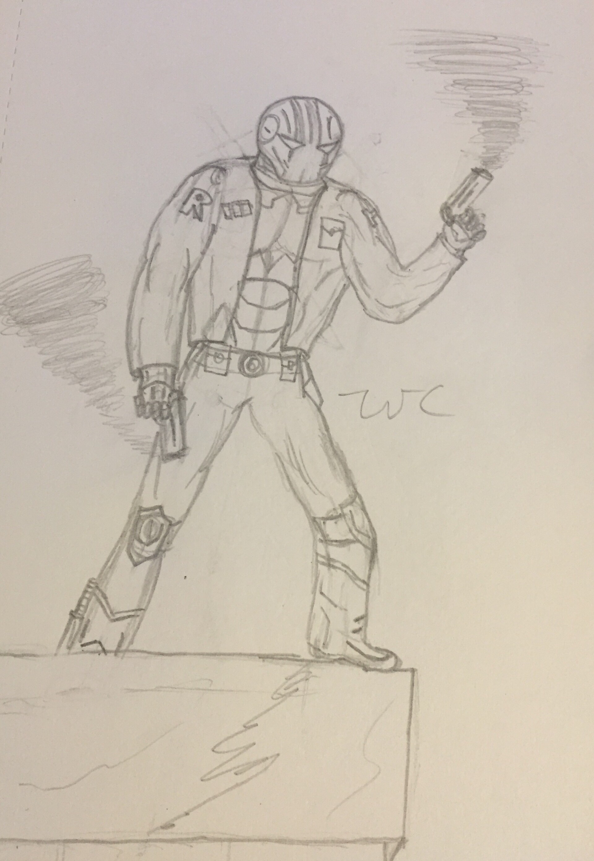 how to draw red hood dc