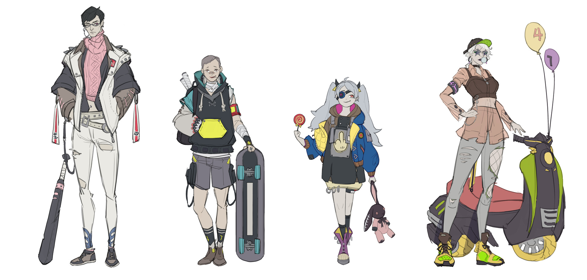 ArtStation - Character design- Draft 1