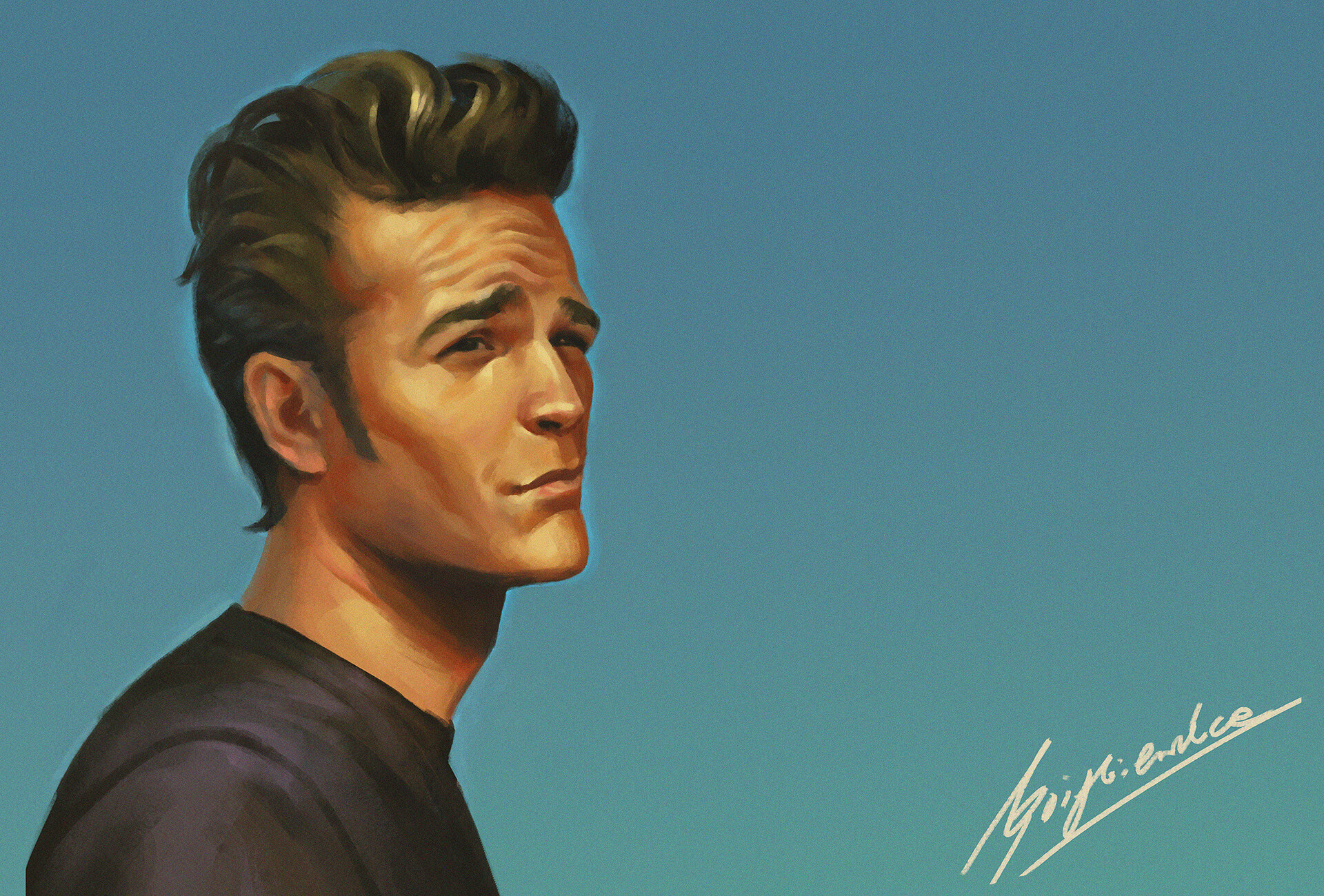 ArtStation - Luke Perry Tribute