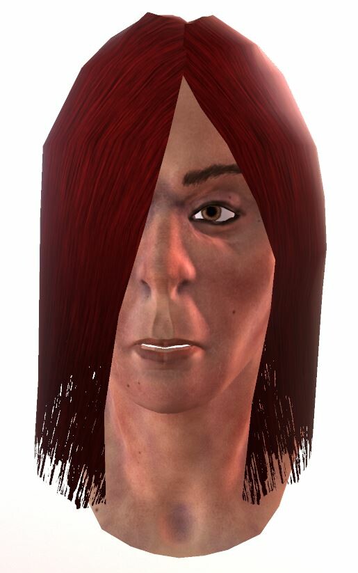 ArtStation - Low-poly Character Head with Hair - February 2019