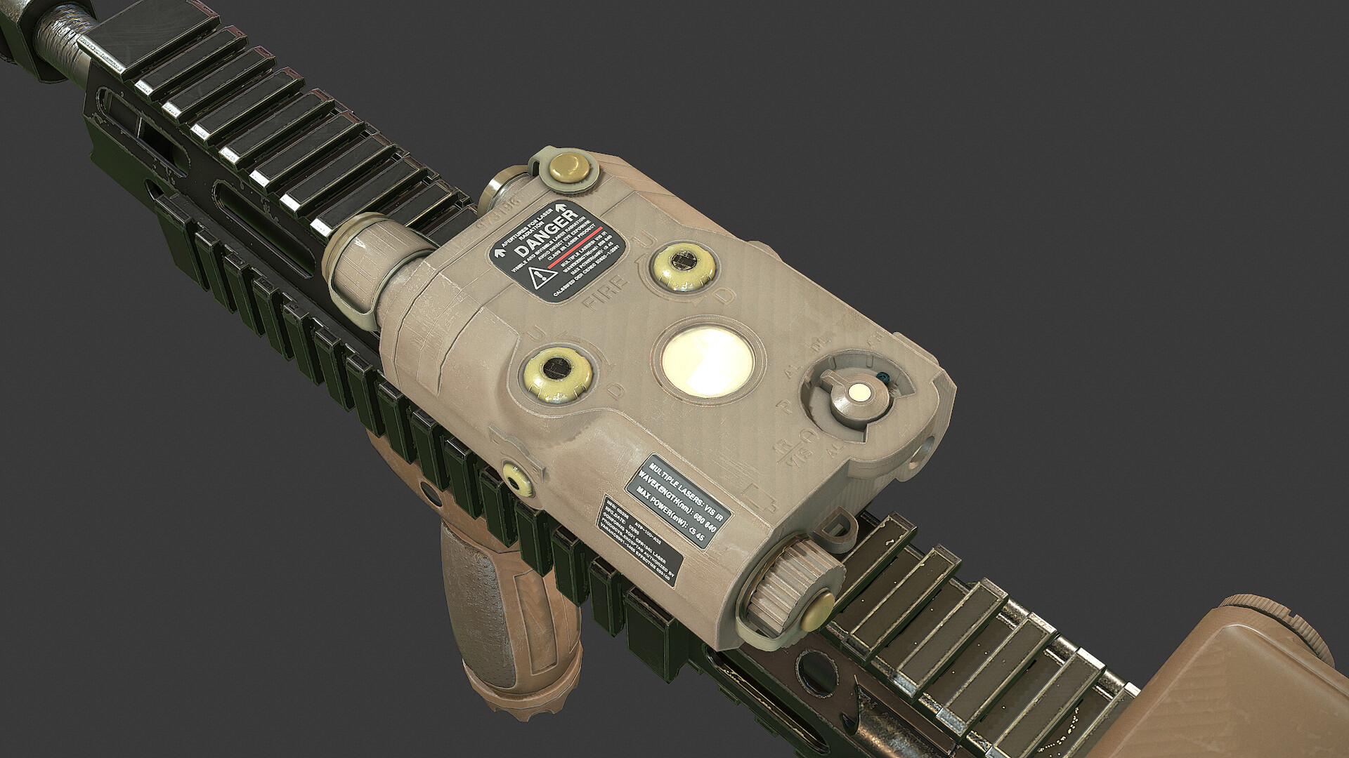 ArtStation - m4 custom whit prop