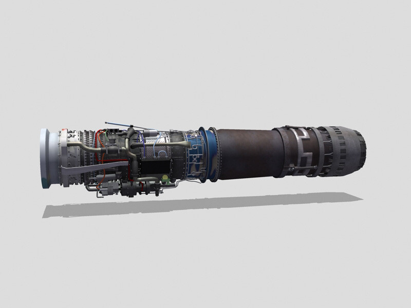 ArtStation - F-5 Jet Engine