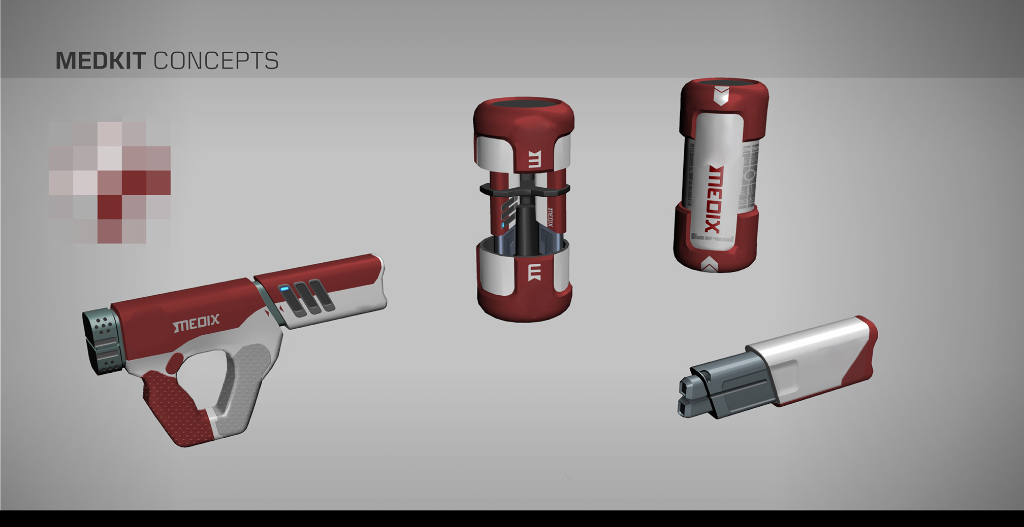Brad Allen - Apex Legends: In world weapon and pickup concepts