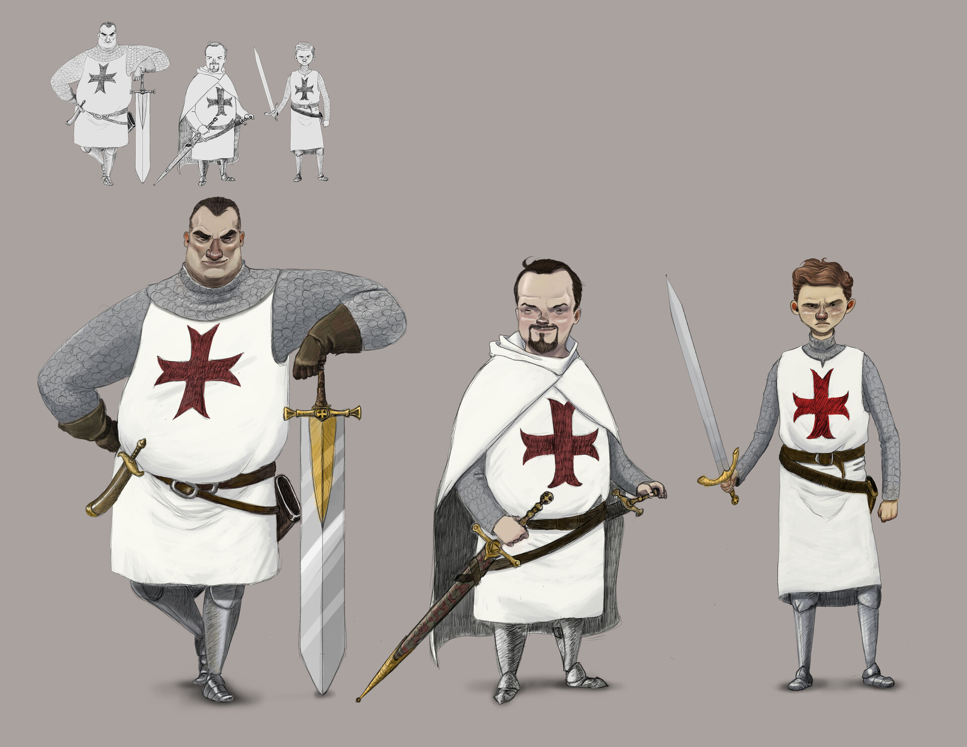 ArtStation - Templar knights