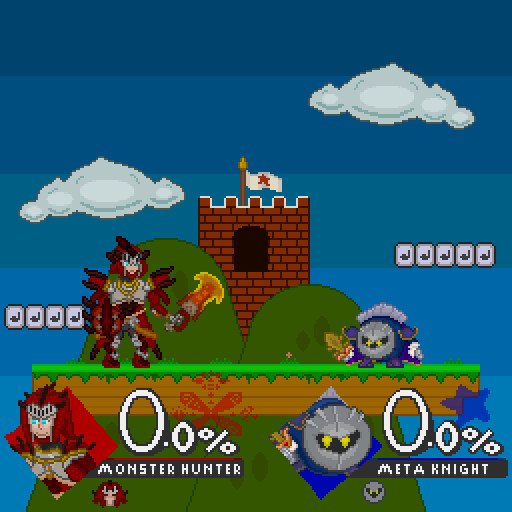 ArtStation - Monster Hunter in Smash Bros