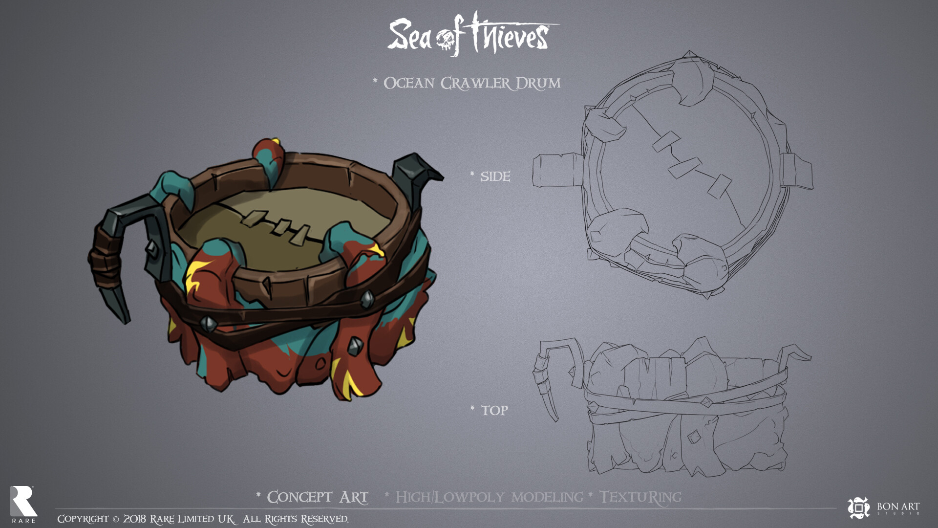 Pavel Popov - Sea of Thieves - Ocean Crawler set props
