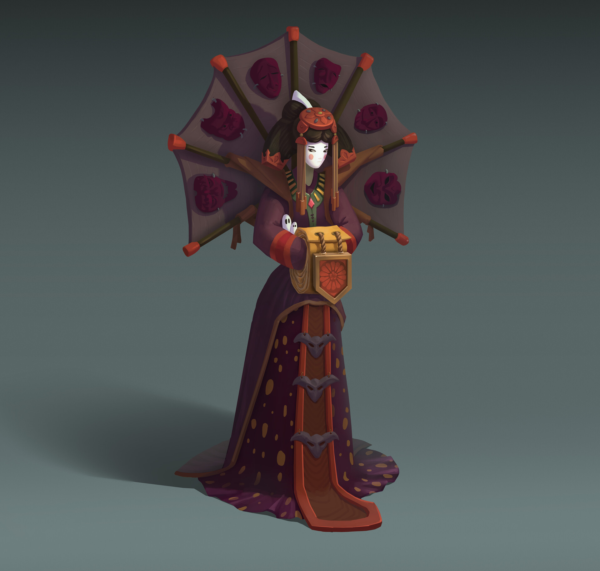 ArtStation - Magic mask seller | Character