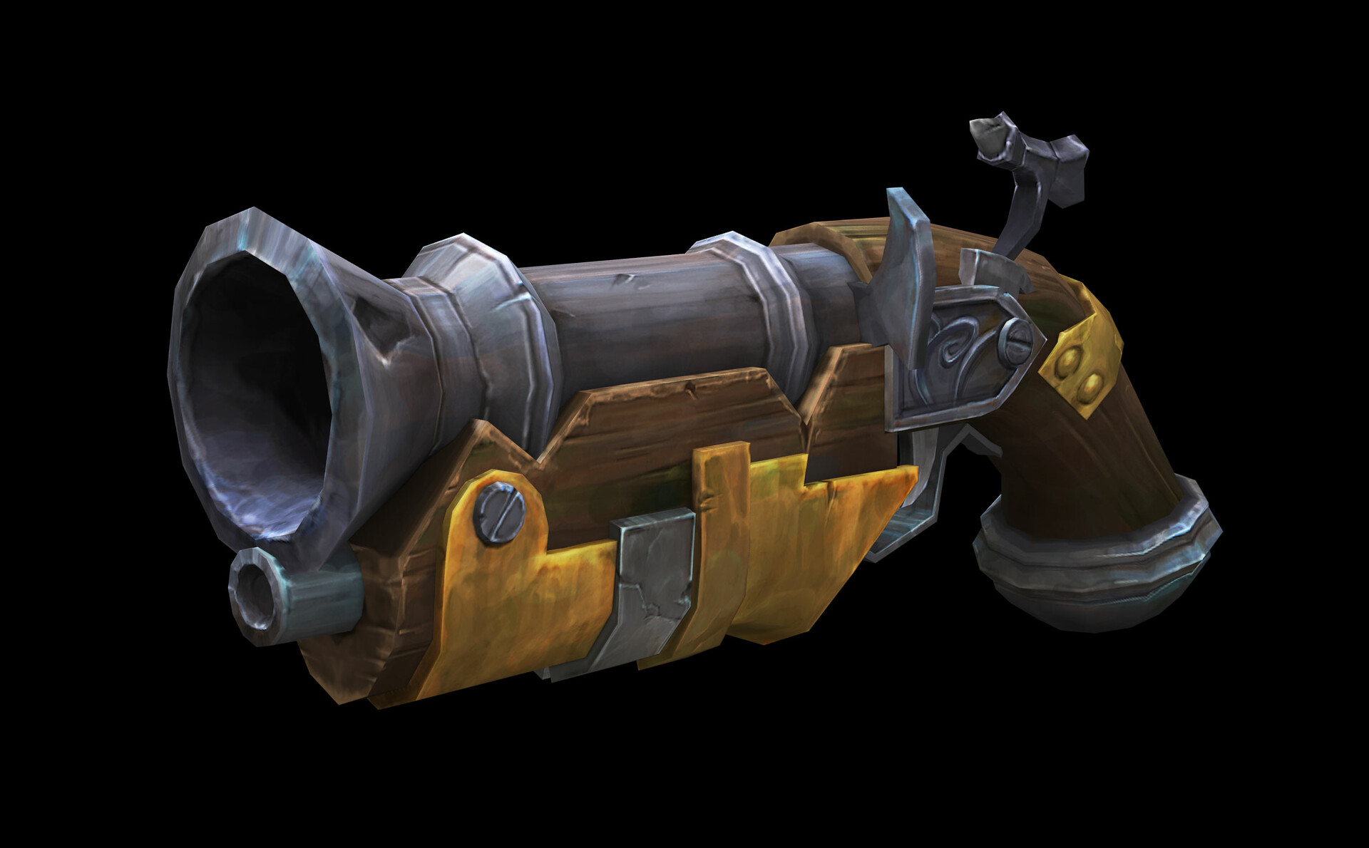 ArtStation - Stylized Hand-painted Dwarf Gun