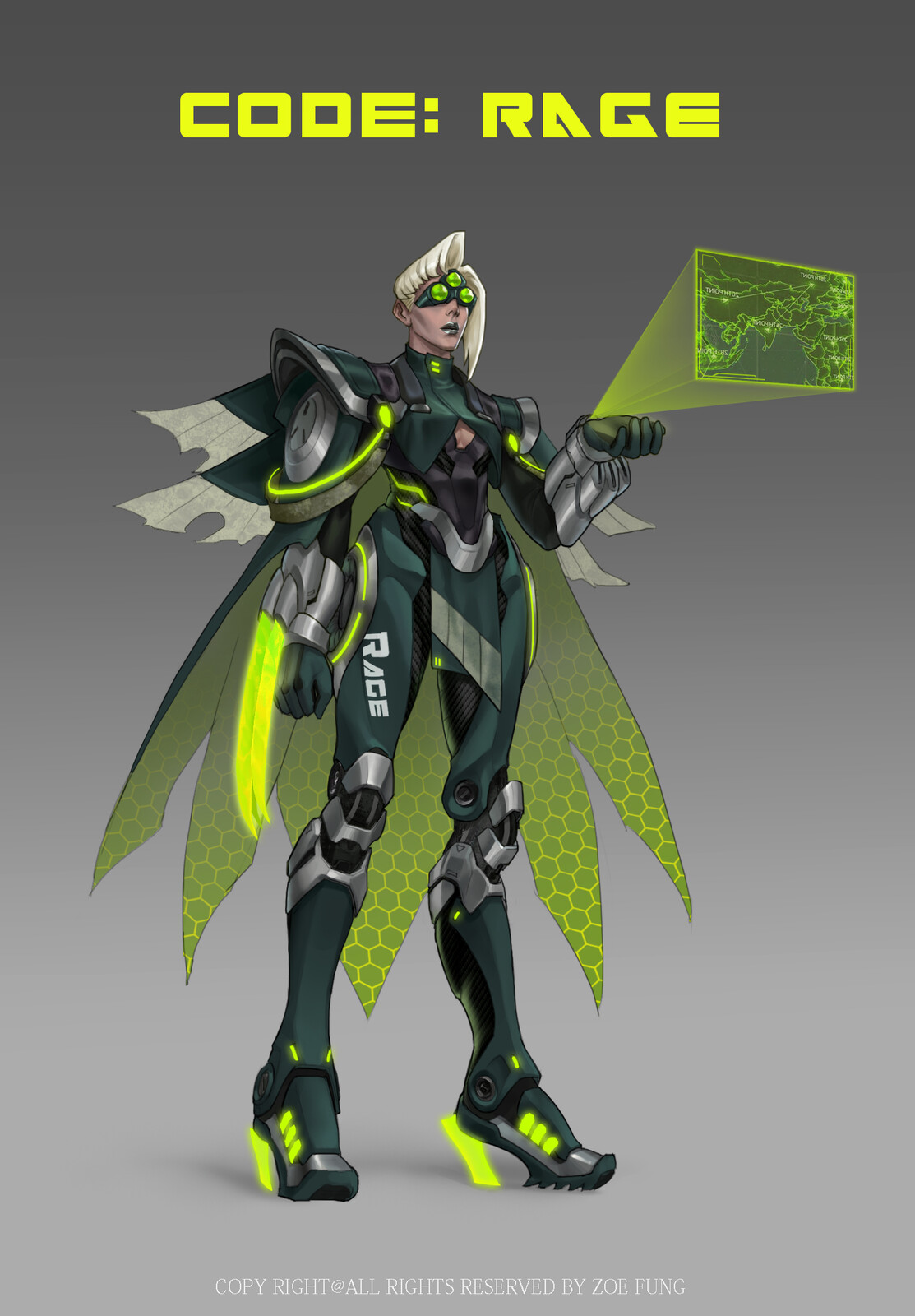 Zoe Feng - Personal design work-Code Rage