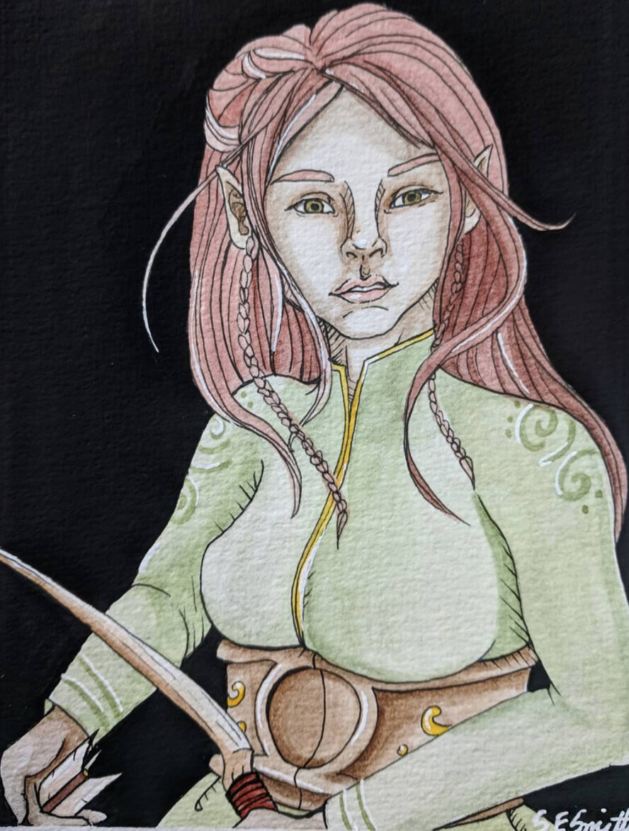 ArtStation - Female Wood Elf Portrait