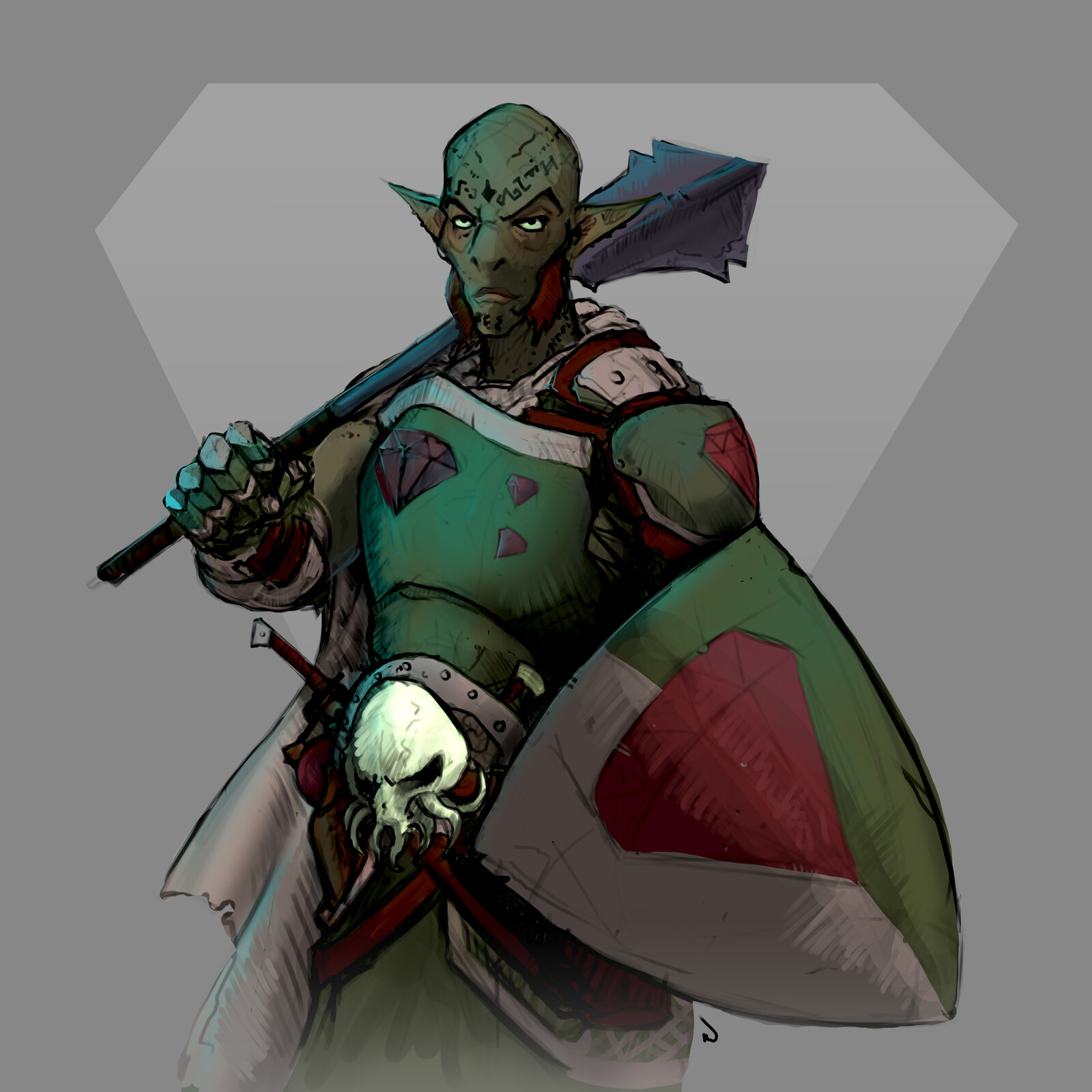 Nicholas "Rookzer0" - Commission work for r/Characterdrawing