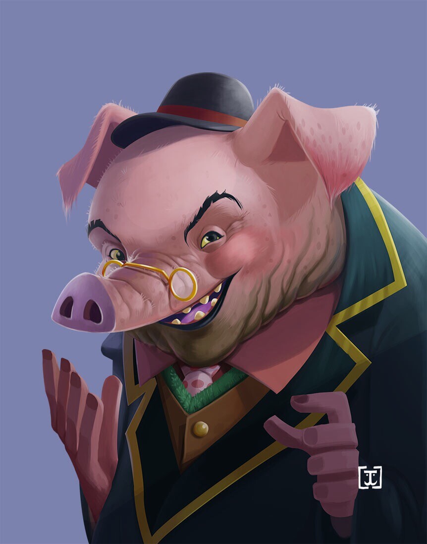 ArtStation - Shrude lil pigu!