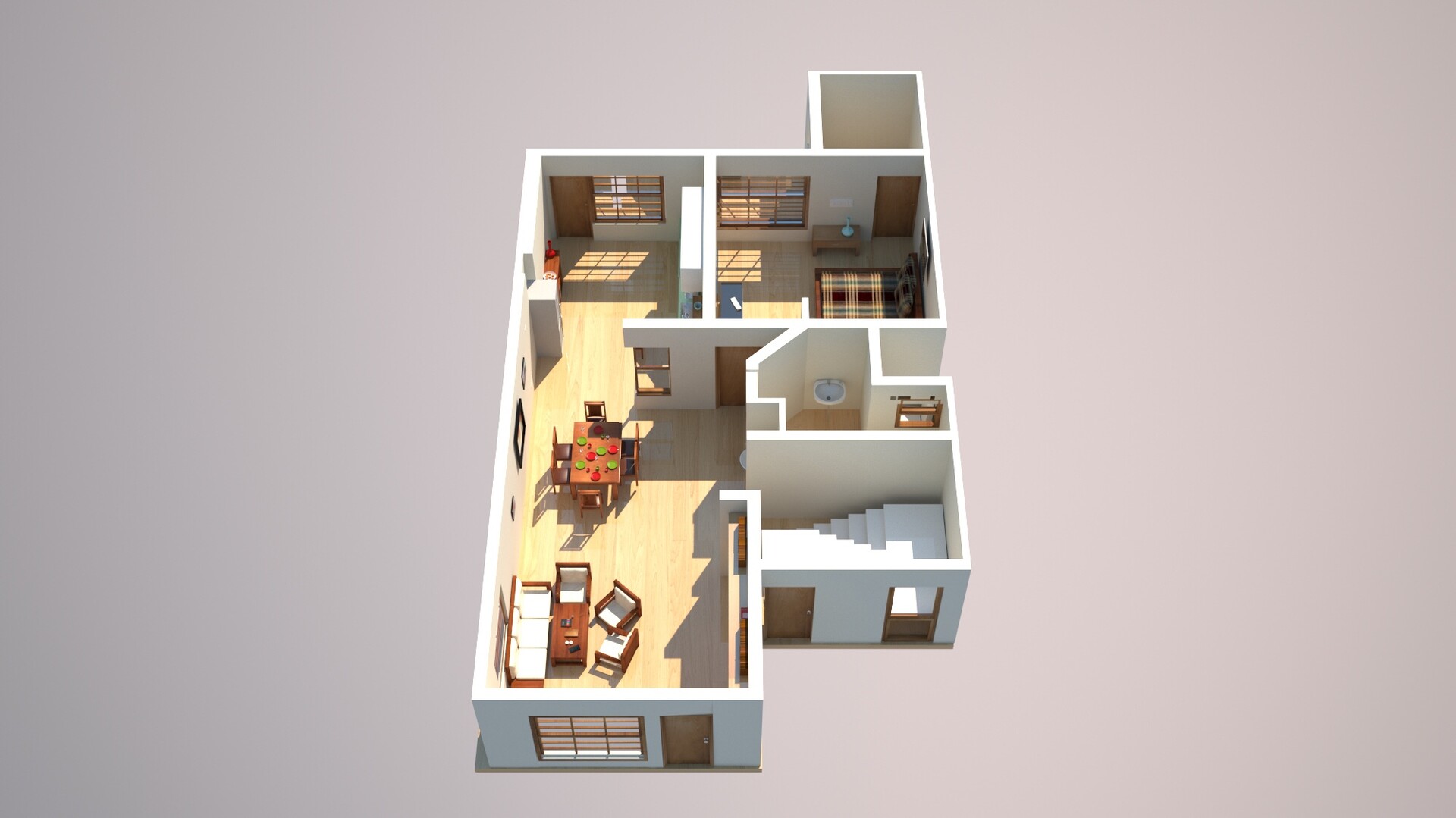 ArtStation - 3D House Plan