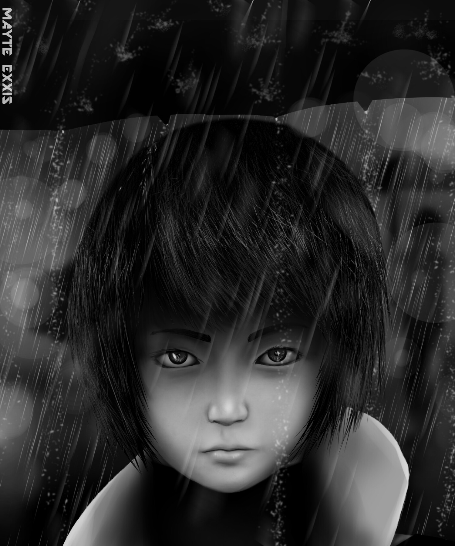 ArtStation - A rainy night