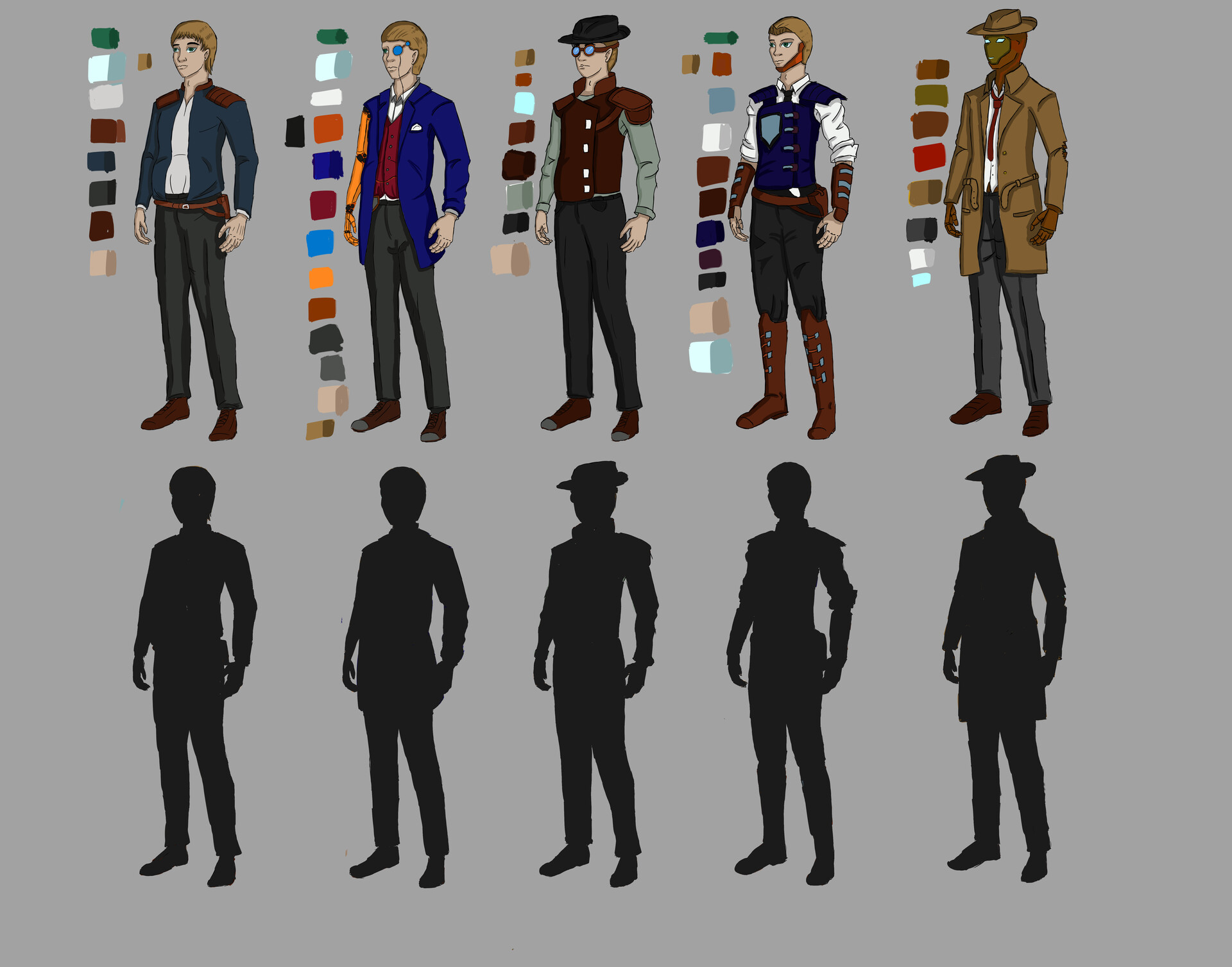 ArtStation - Costume Design; Detective Finch