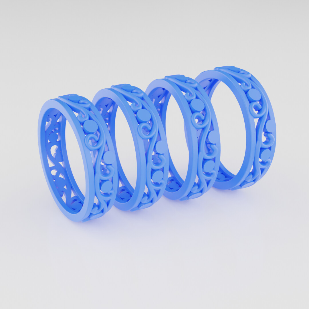 ArtStation - 3D printable ring