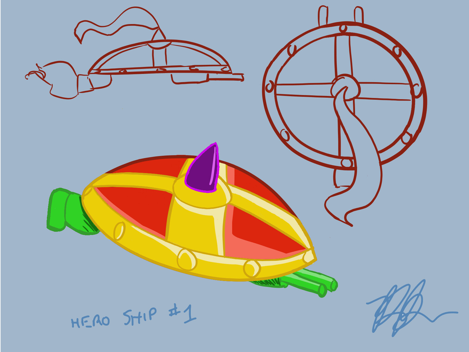 ArtStation - Shield Ship Concept