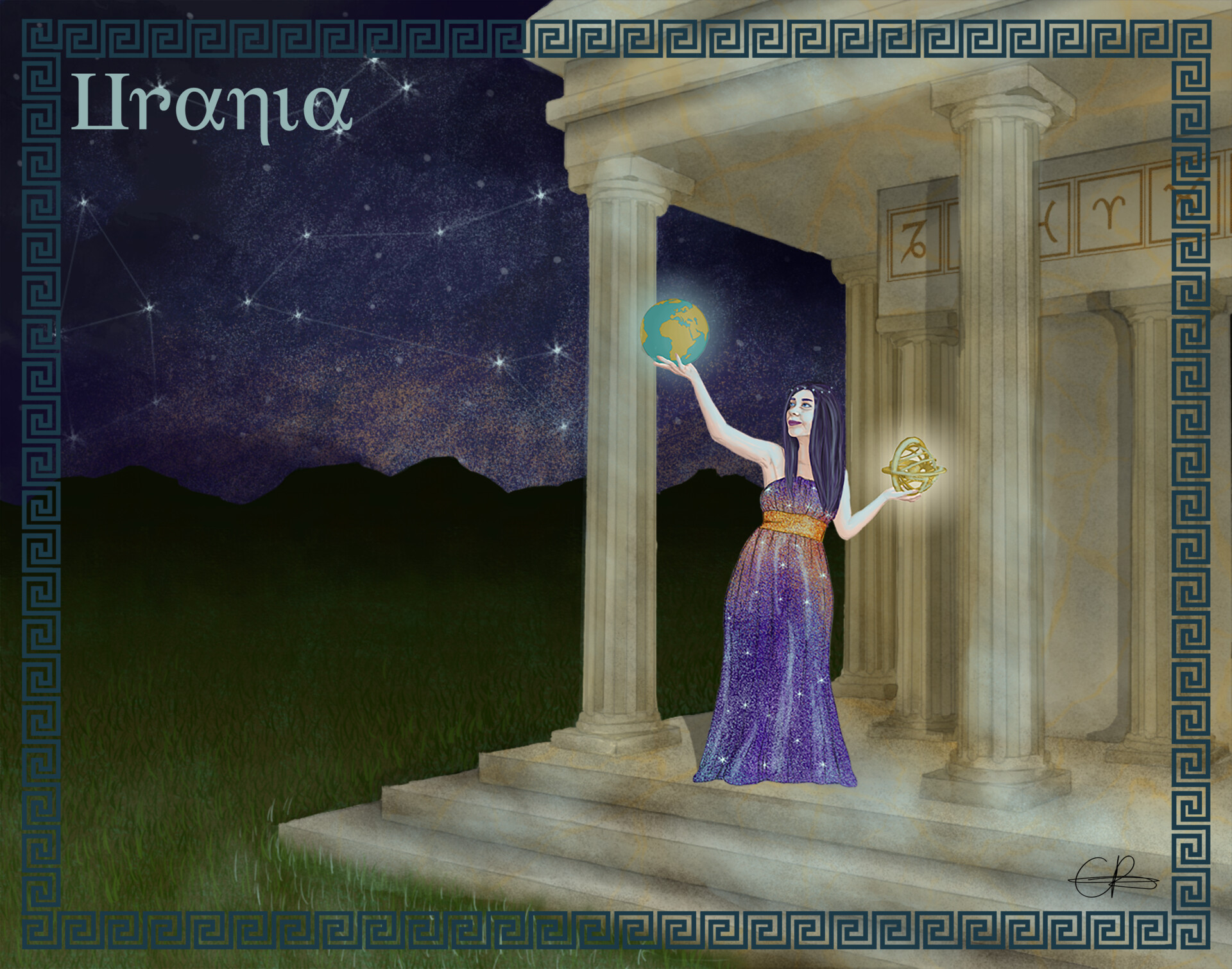 ArtStation - Urania, Muse of Astronomy.