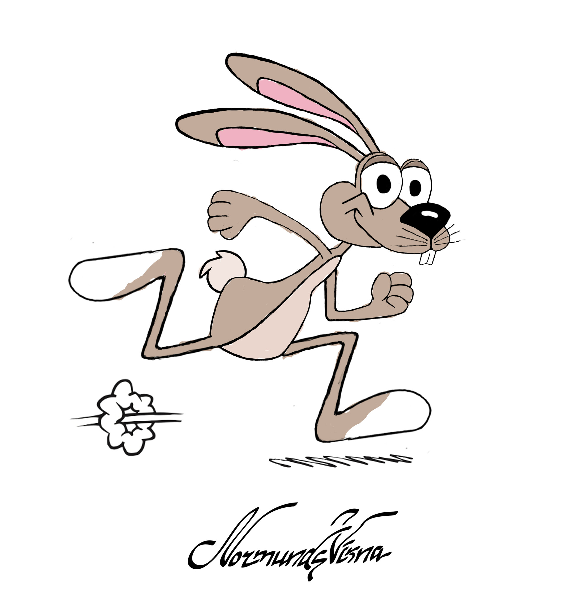 ArtStation - 2D Toony Bunny - Character for animations