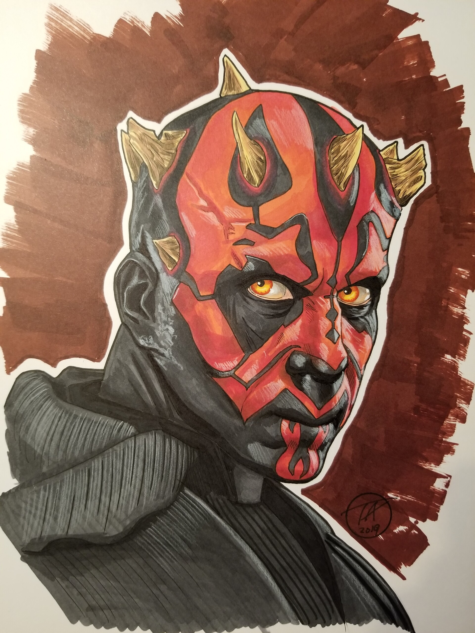 Darth Maul Pencil Drawing