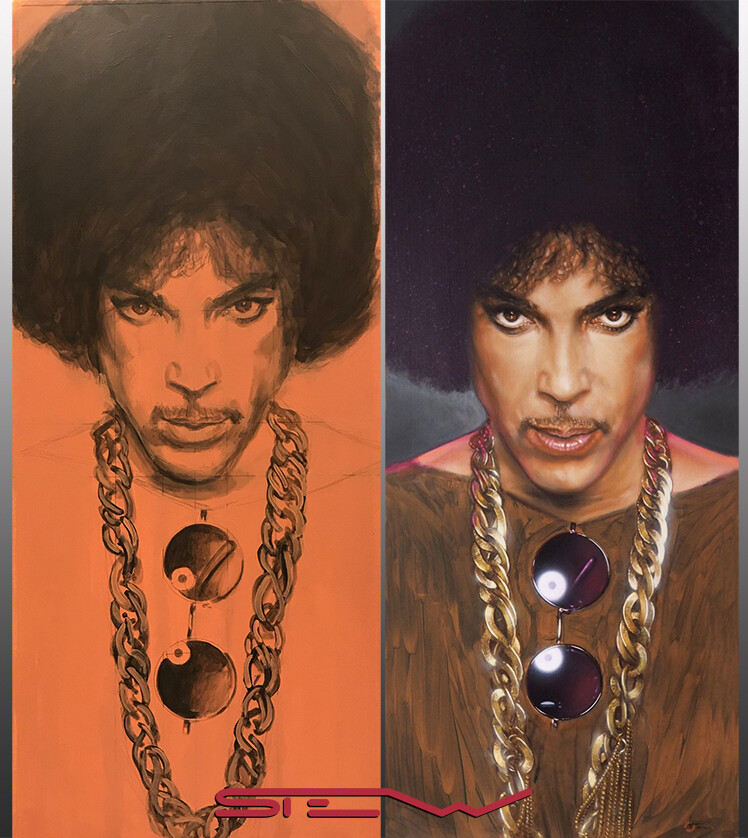 ArtStation - Prince portrait acrylic painting