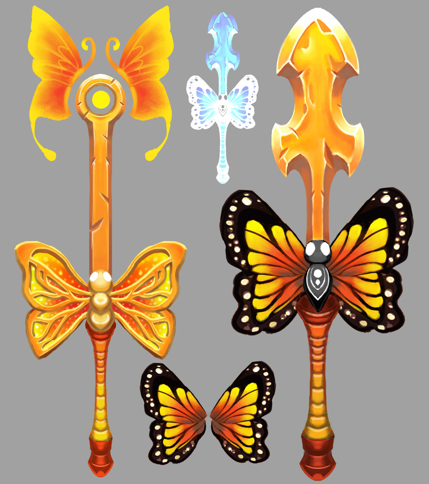 ArtStation - Butterfly Sword_Concept Ideations