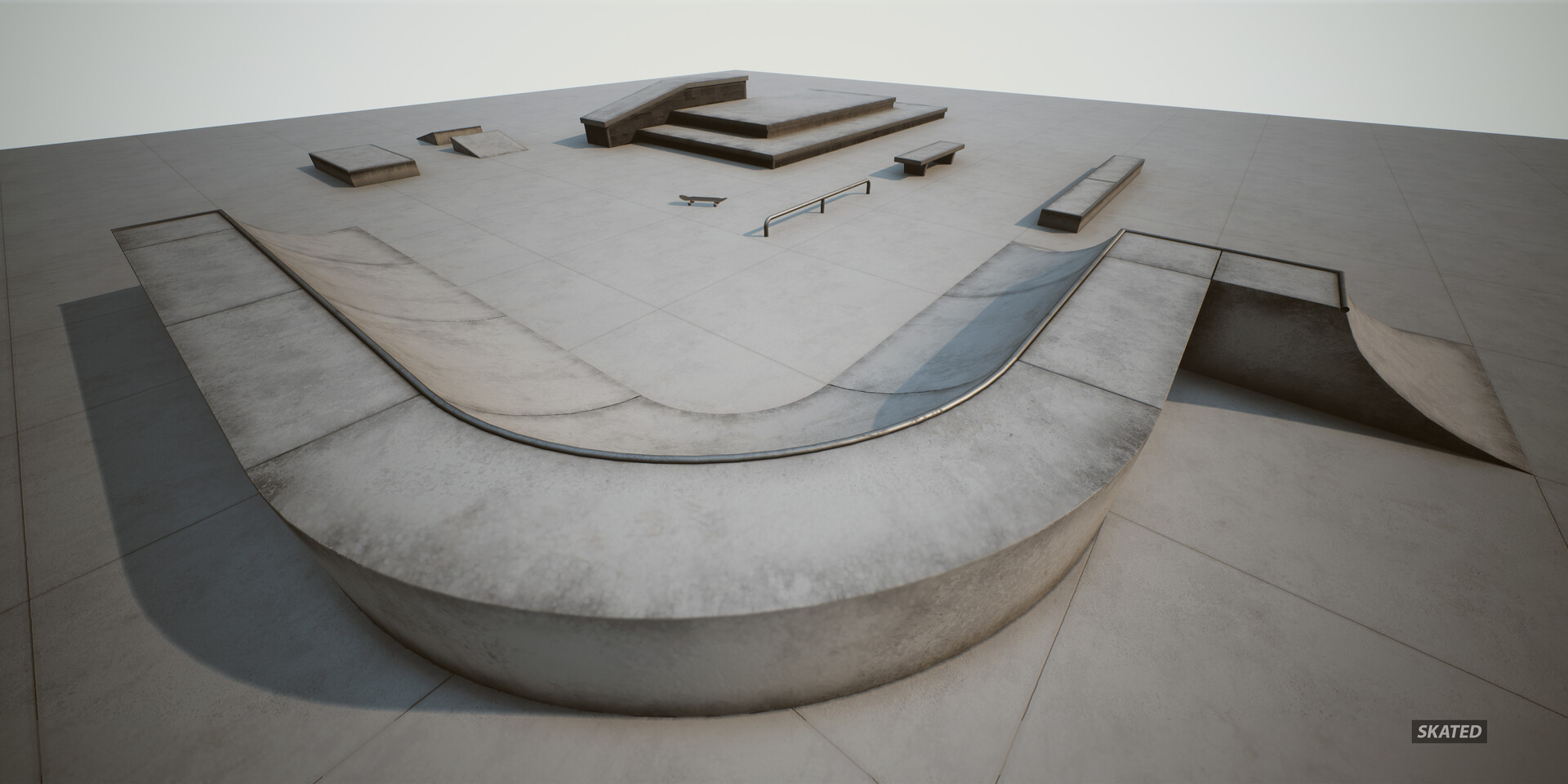 ArtStation - SKATED skatepark in progress