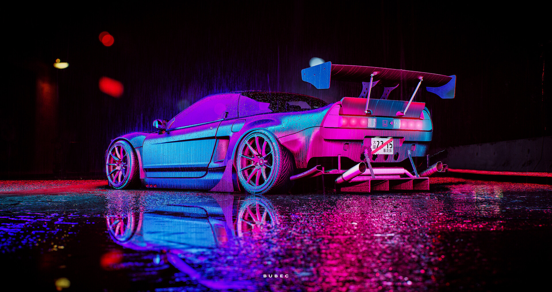 ArtStation - Honda NSX Retro