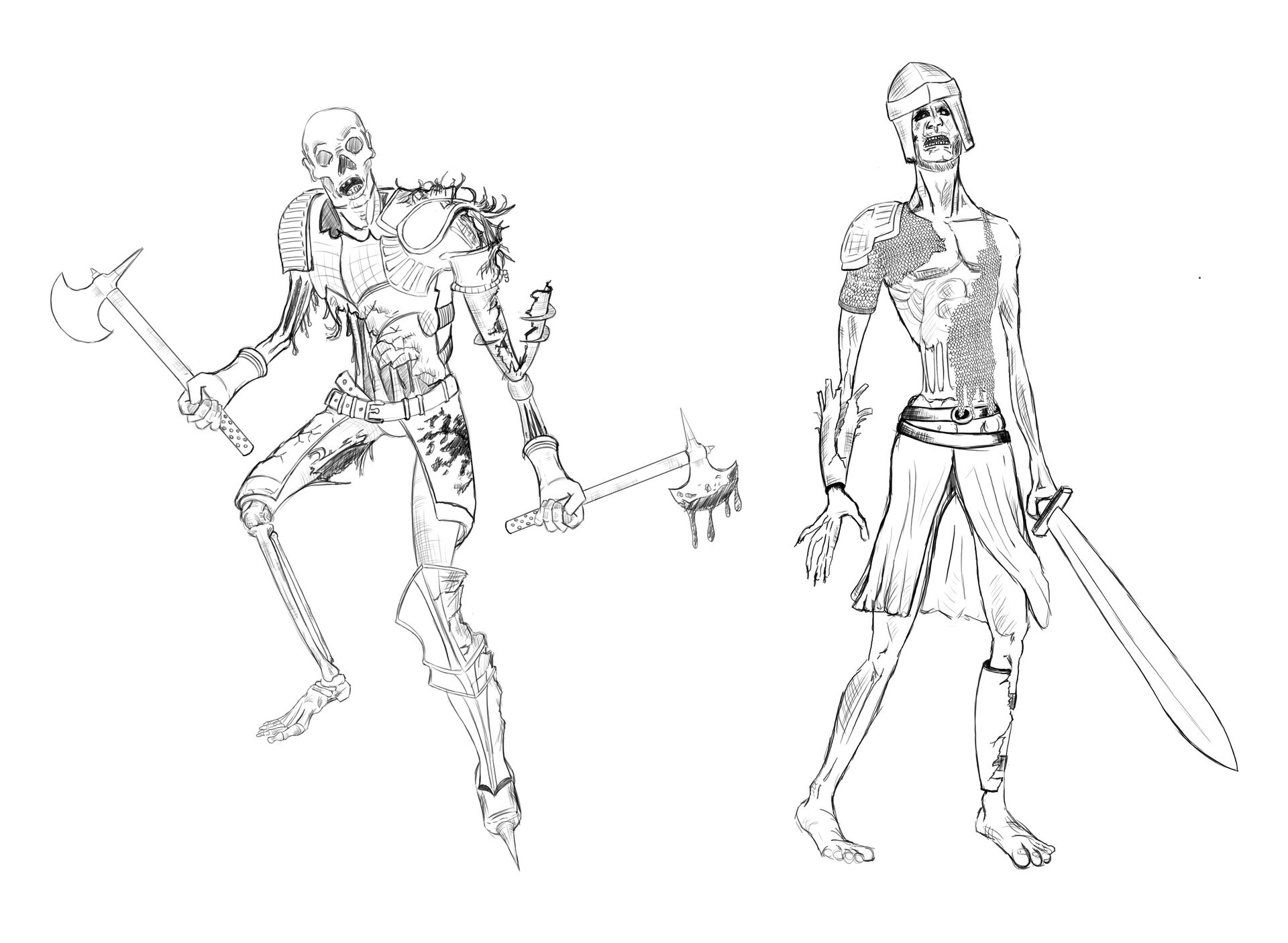 ArtStation - Zombie Knight Concept Artwork