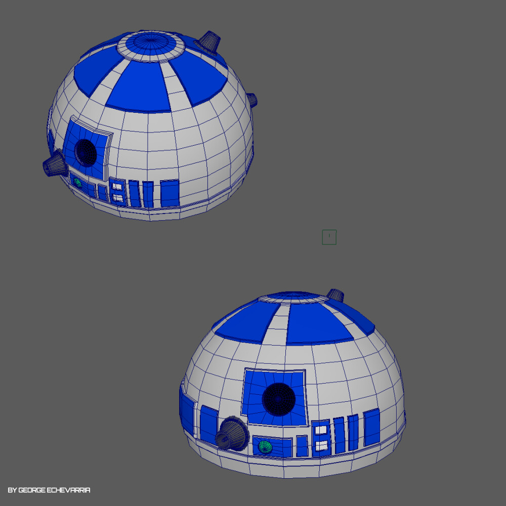 ArtStation - R2D2 MADE IN MAYA AND RENDERED.