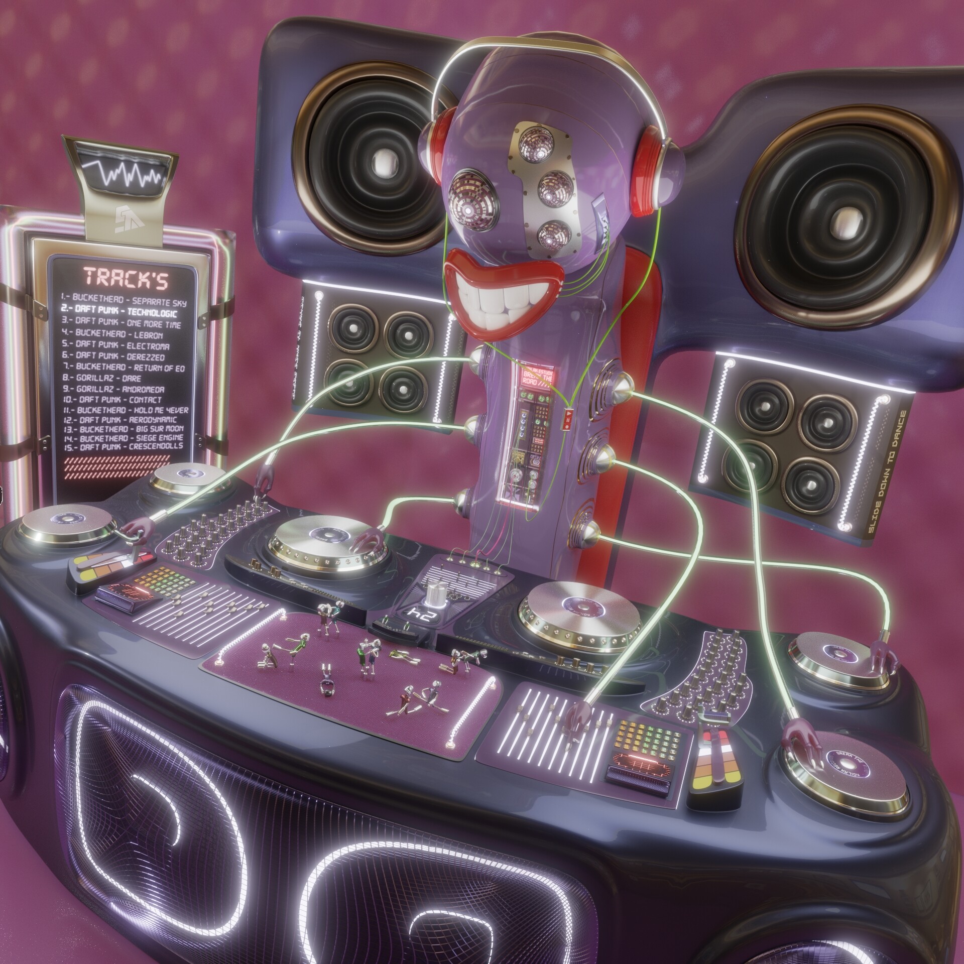 ArtStation - CRAZY MUSIC ROBOT