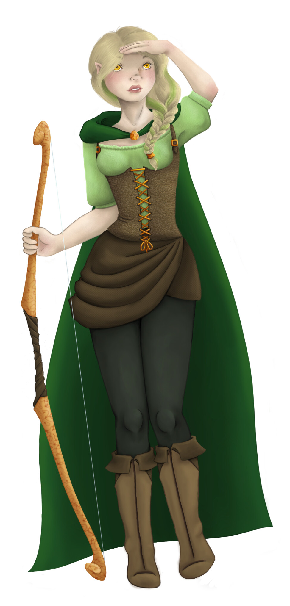 ArtStation - Half-elf Ranger FaeLynn