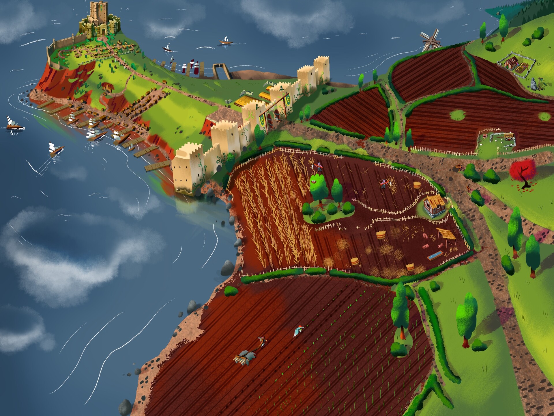 ArtStation - Fantasy map concept