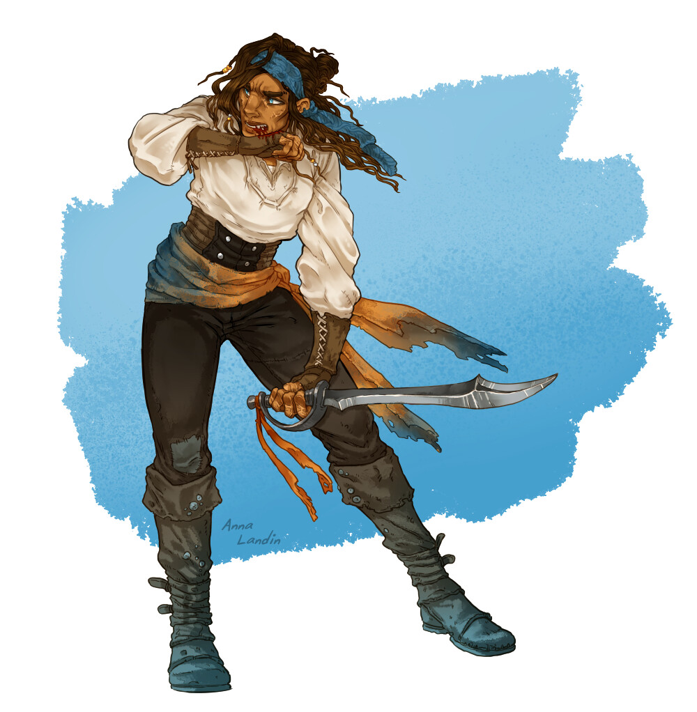 Anna Landin - Asherah Corvo, 7th Sea pirate