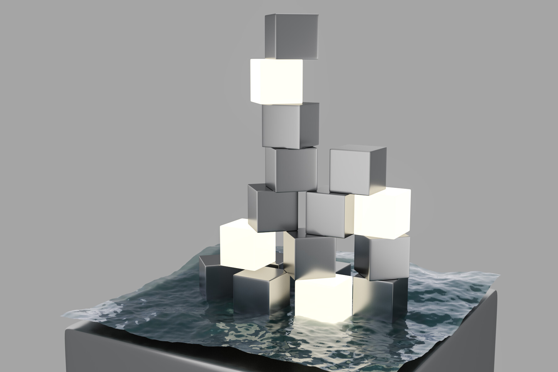 ArtStation - Four abstract scale models of a world