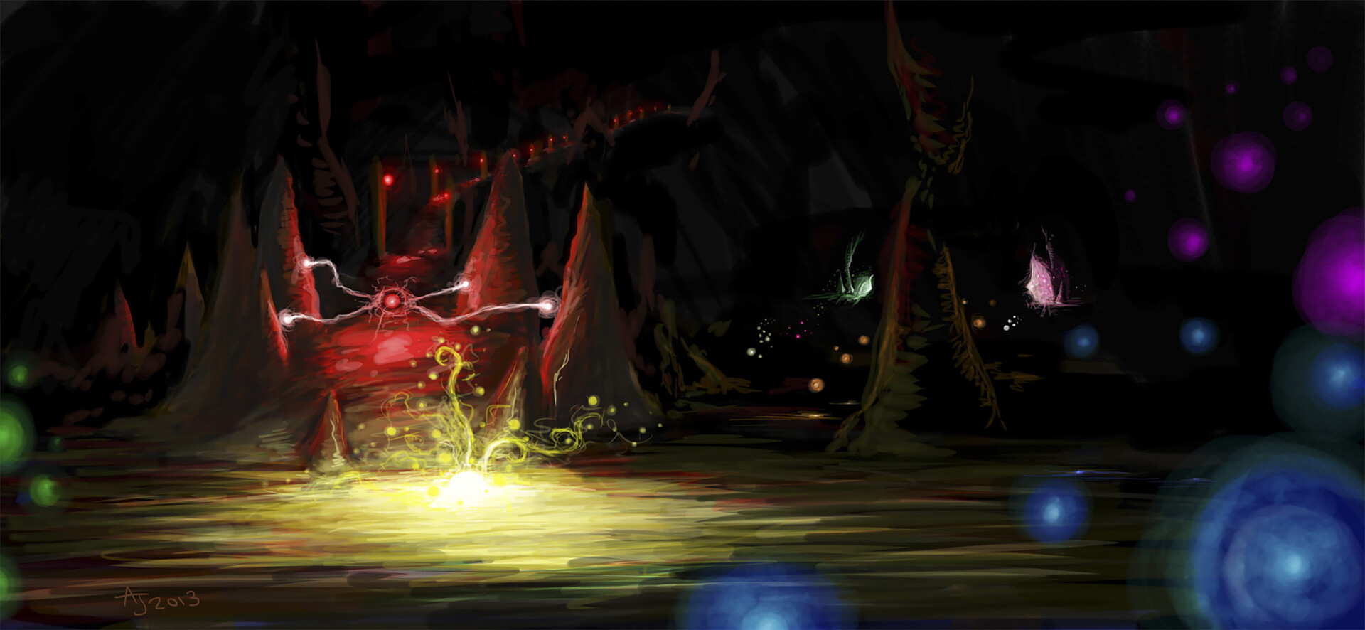 ArtStation - Glowing Cavern