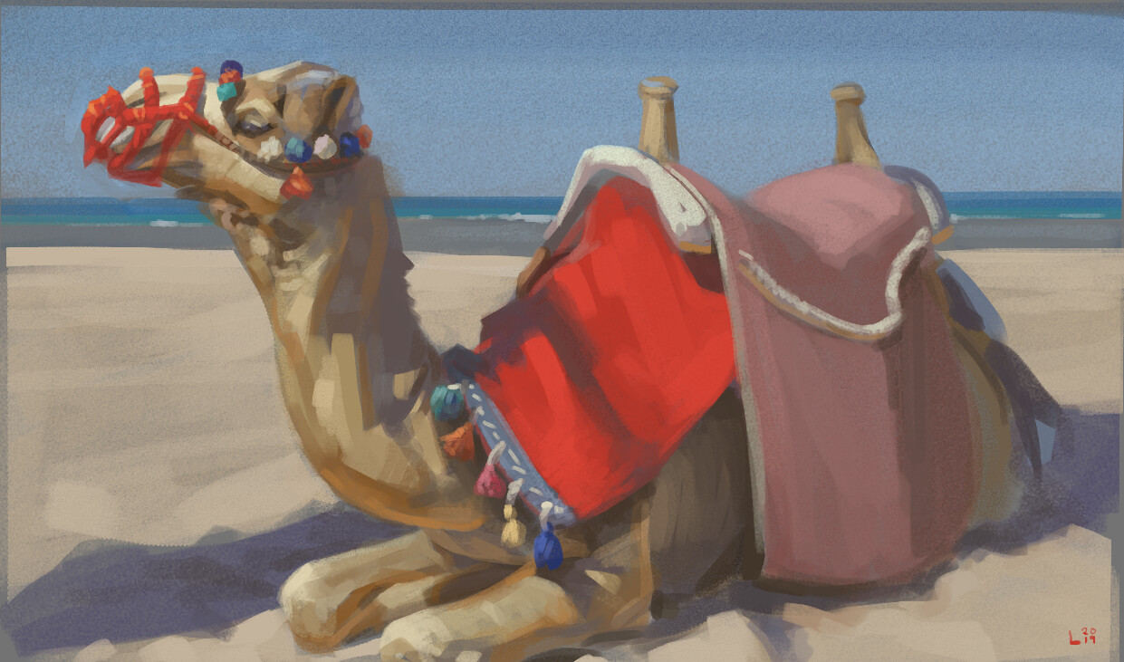 ArtStation - Camel color study