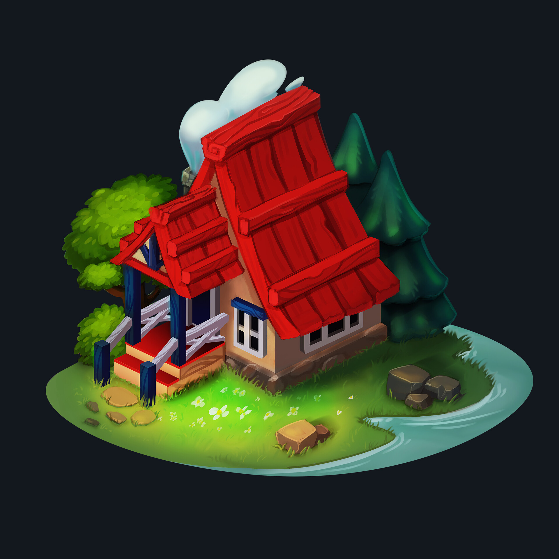 ArtStation - The Lake House