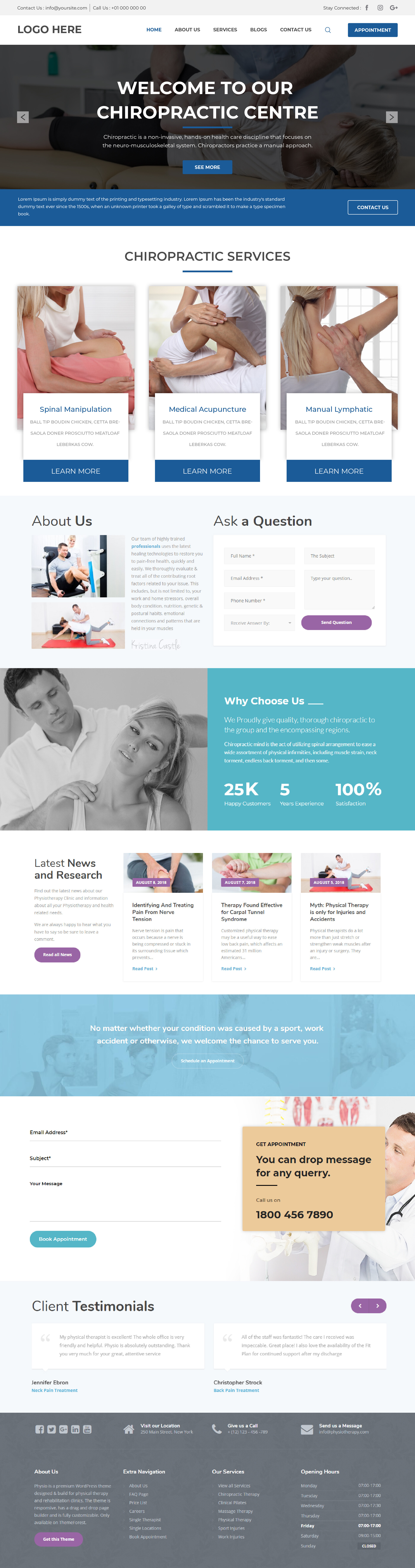 ArtStation - Chiropractic Website design