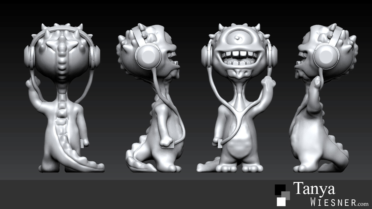 ArtStation - Zbrush Lizard Character Sketch