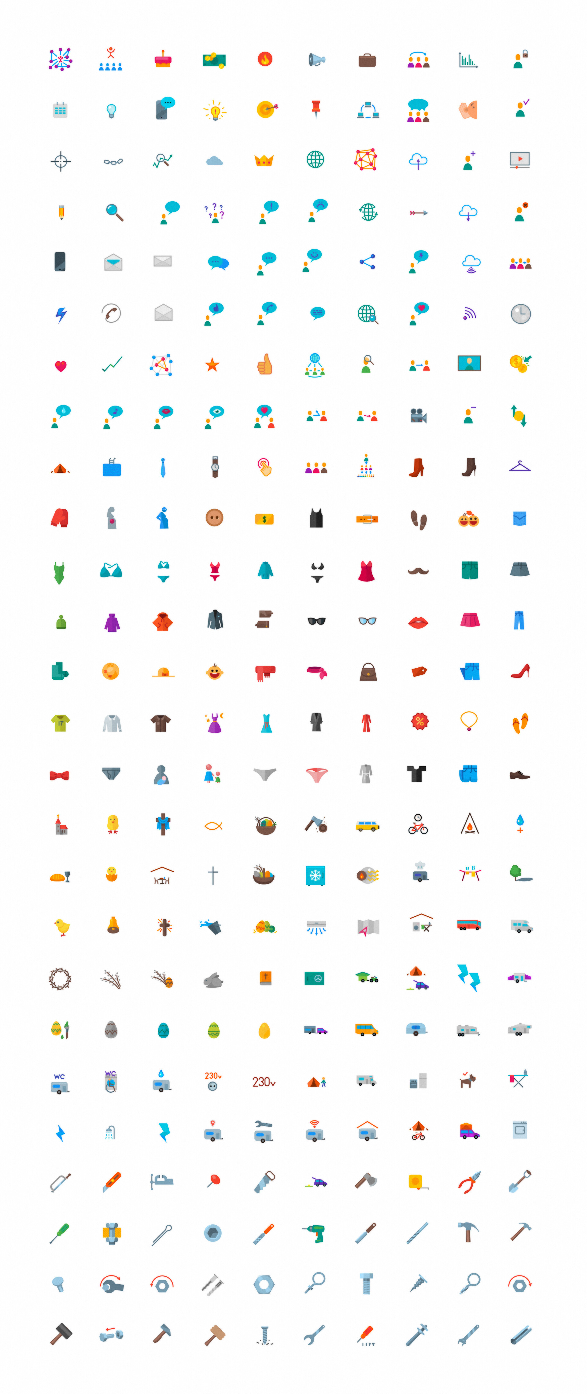 ArtStation - color flat icon set