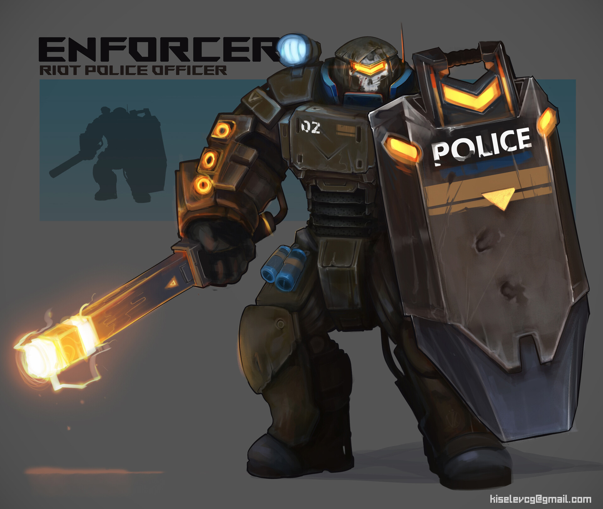 Vladimir Kiselev - Character design for Cyberpunk Game