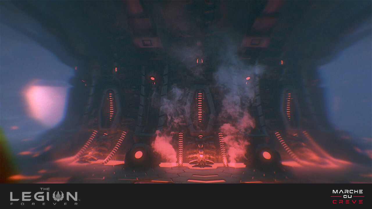 Gyula Molnár - Alien Base interior Design