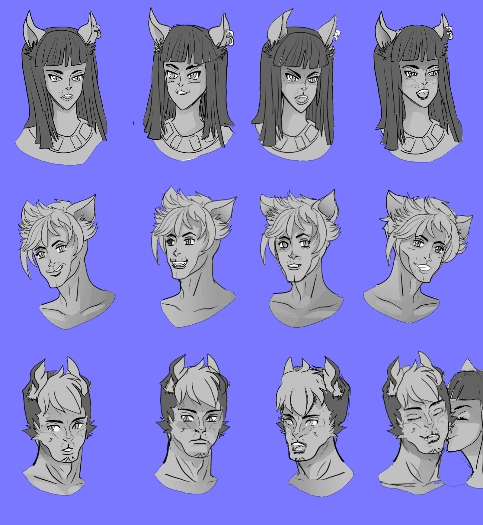 how to draw cat ears on humans