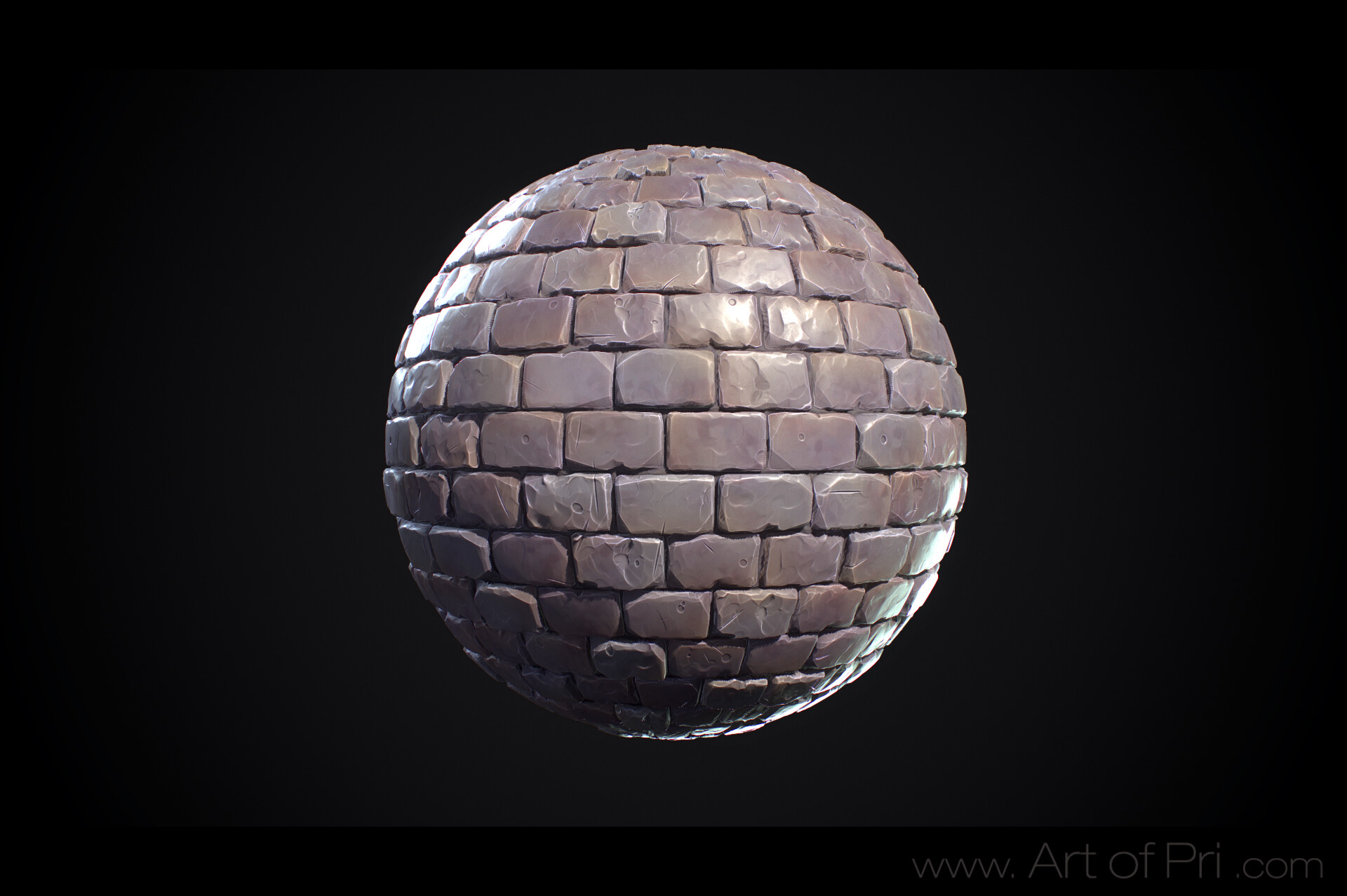 Art of Pri - Stylized Stone Brick Textures
