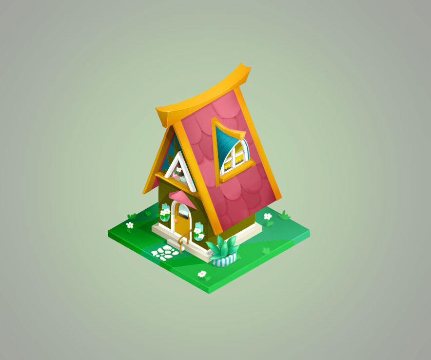 ArtStation - isometric house