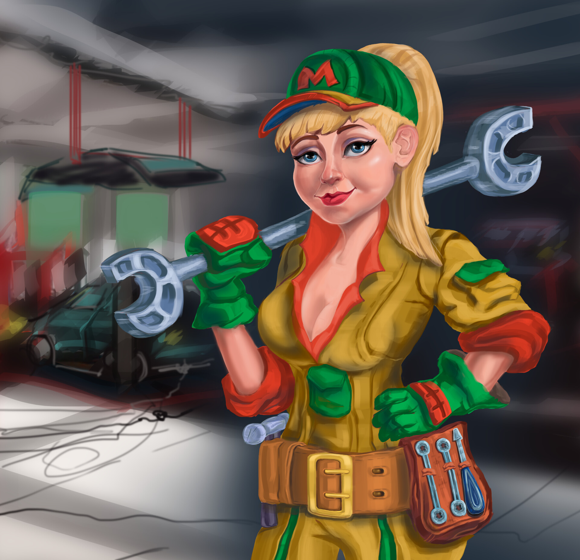 ArtStation - mechanic girl