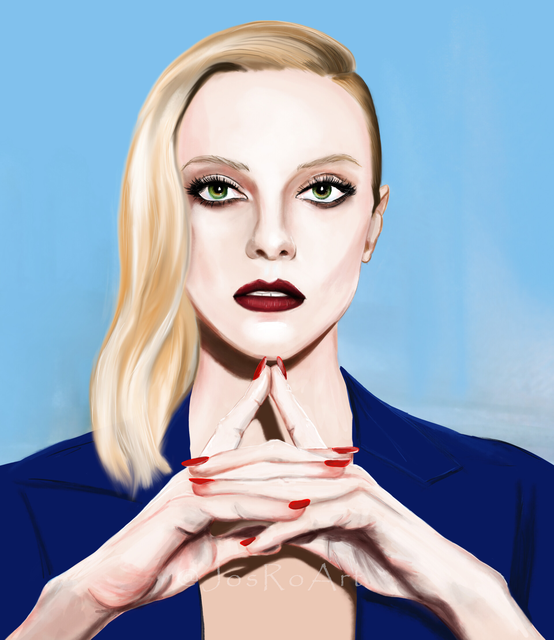 ArtStation - Portrait Drawing Ellen Evans