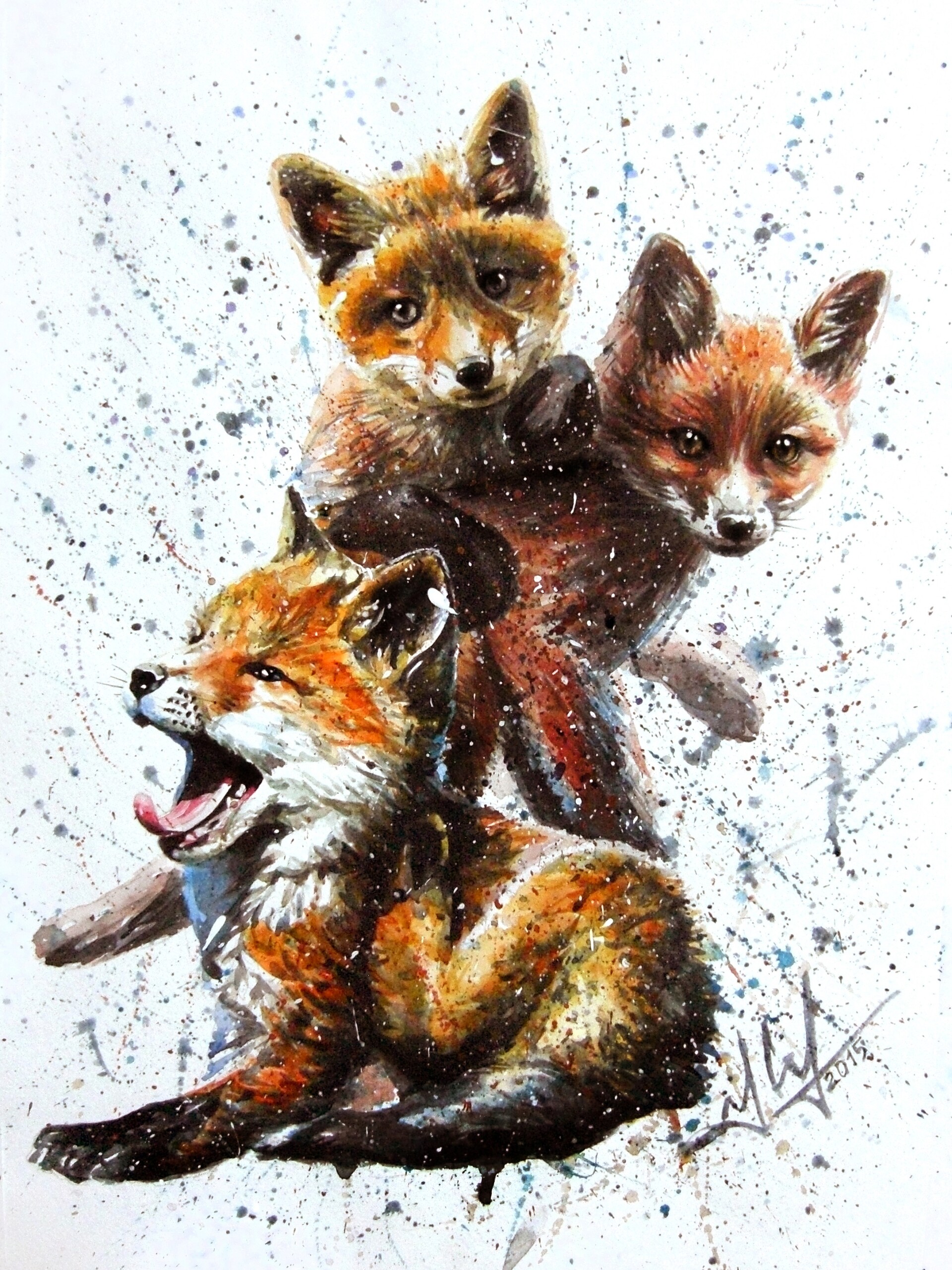 ArtStation - Little foxes